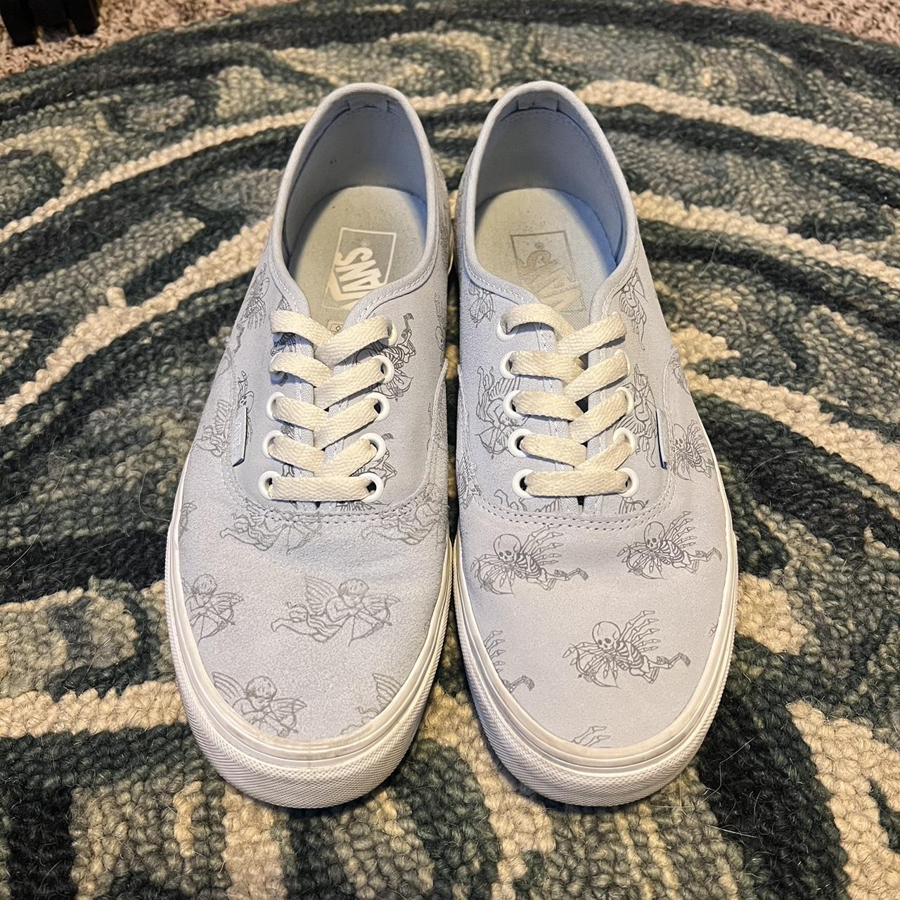 Vans Authentic Valentine’s Day Skeleton Cupid M 9... - Depop