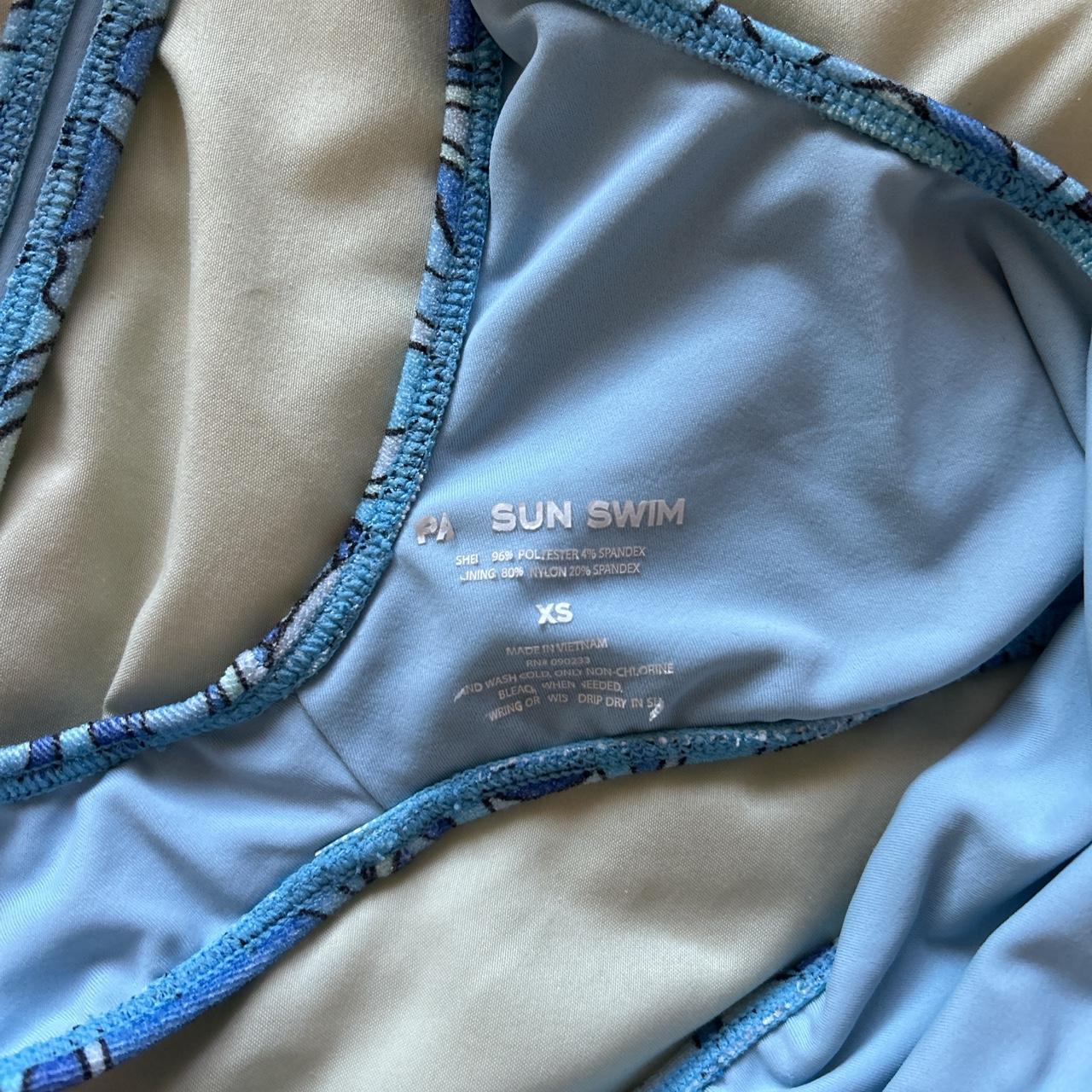 pacsun ocean print bikini top size xs!! super cute... - Depop