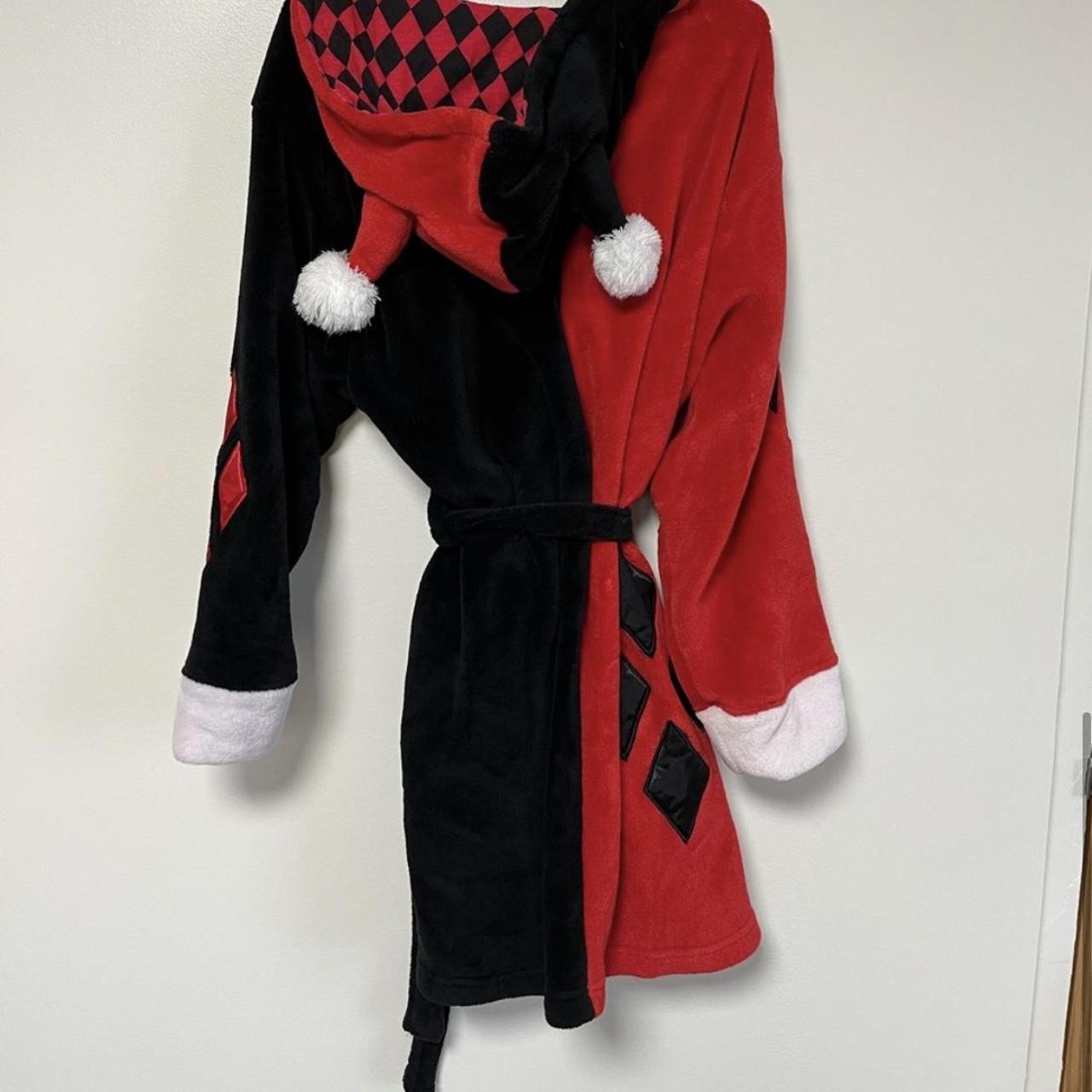 DC COMIC Harley Quinn red and black robe - Never... - Depop