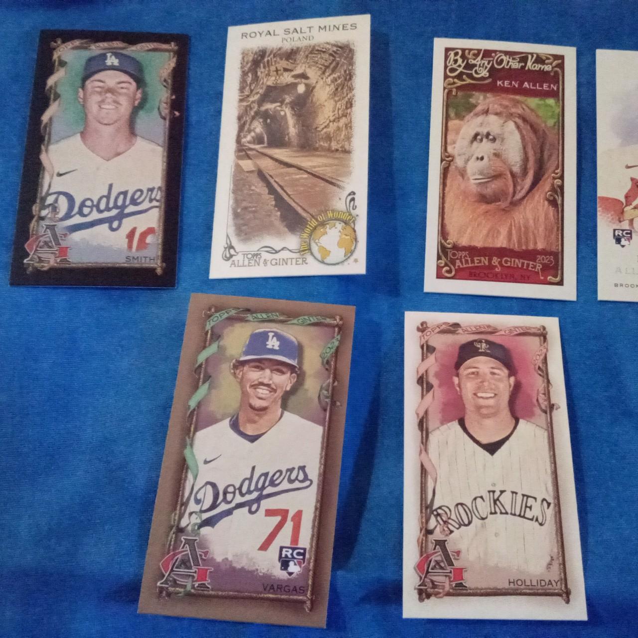 Lot of 6 mini baseball cards by Topps Allen & Ginter... - Depop