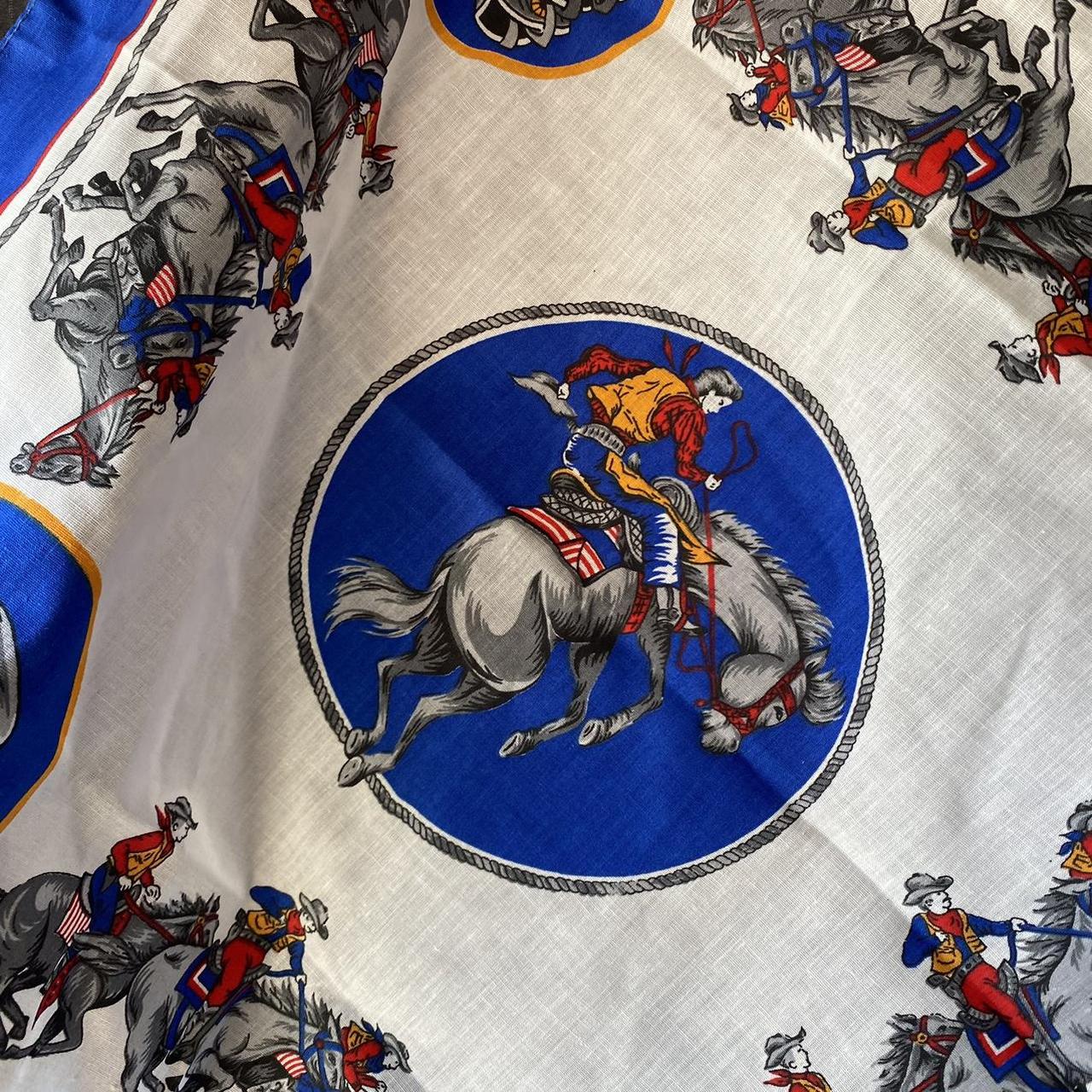 Vintage Western Cowboy Handkerchief Perfect... | Depop
