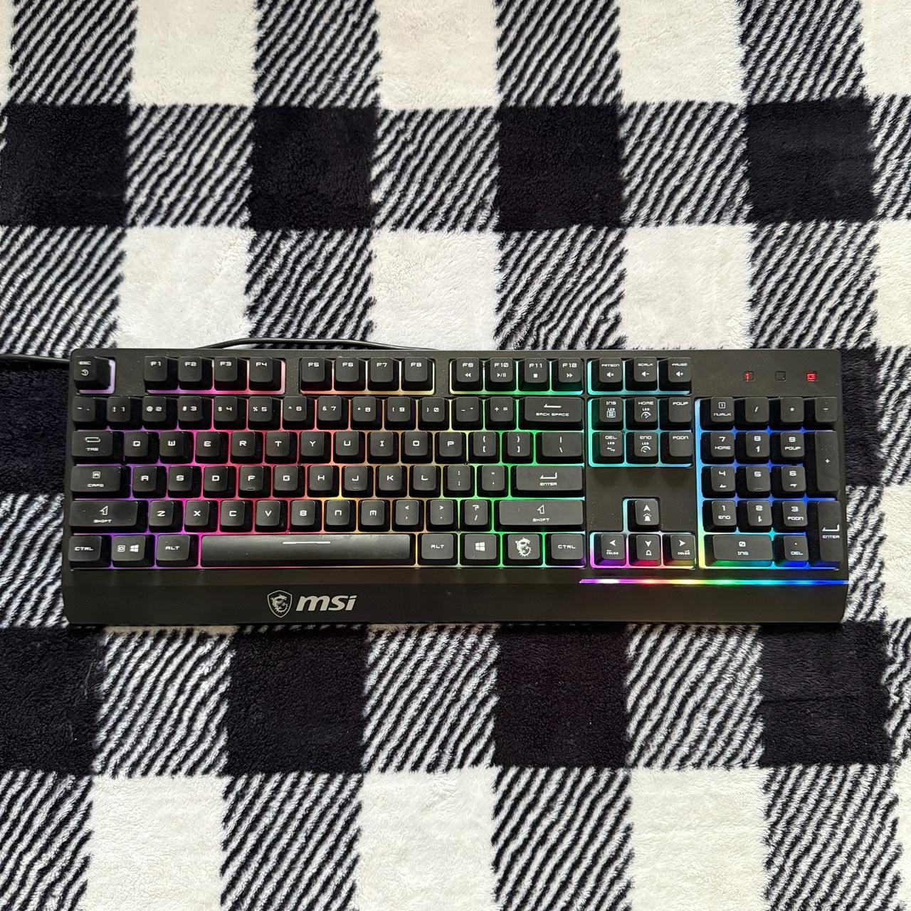 MSI GK-750 mechanical gaming keyboard with RGB... | Depop