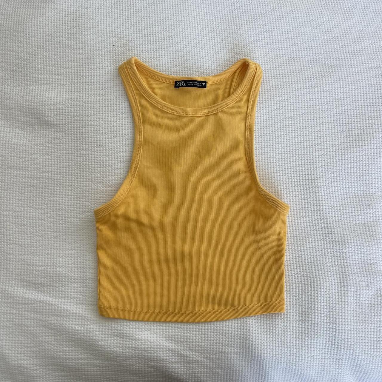 ZARA orange tank. So cute and so summeryyyy 🧡🧡🧡... - Depop