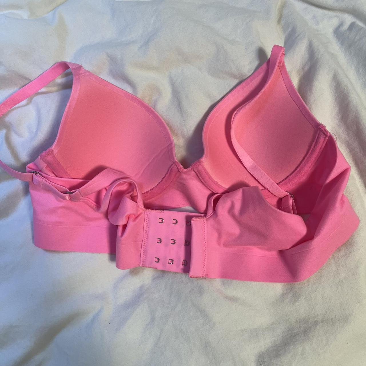 hot pink 34AA (32A sister size) lightly lined bra... - Depop