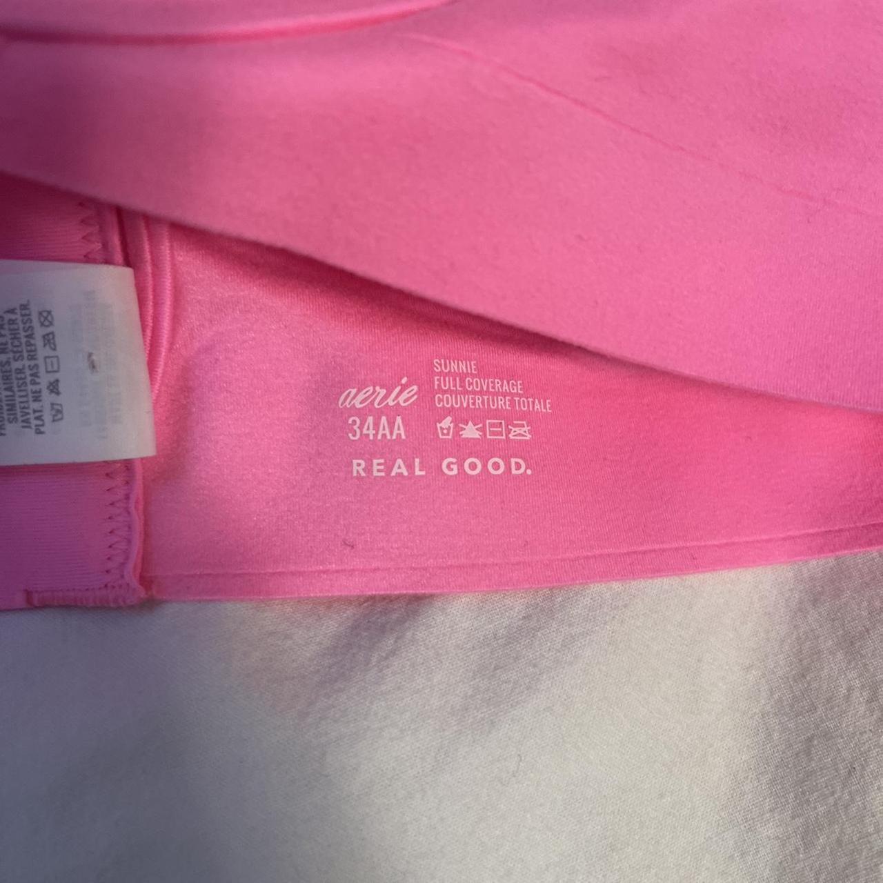 hot pink 34AA (32A sister size) lightly lined bra... - Depop