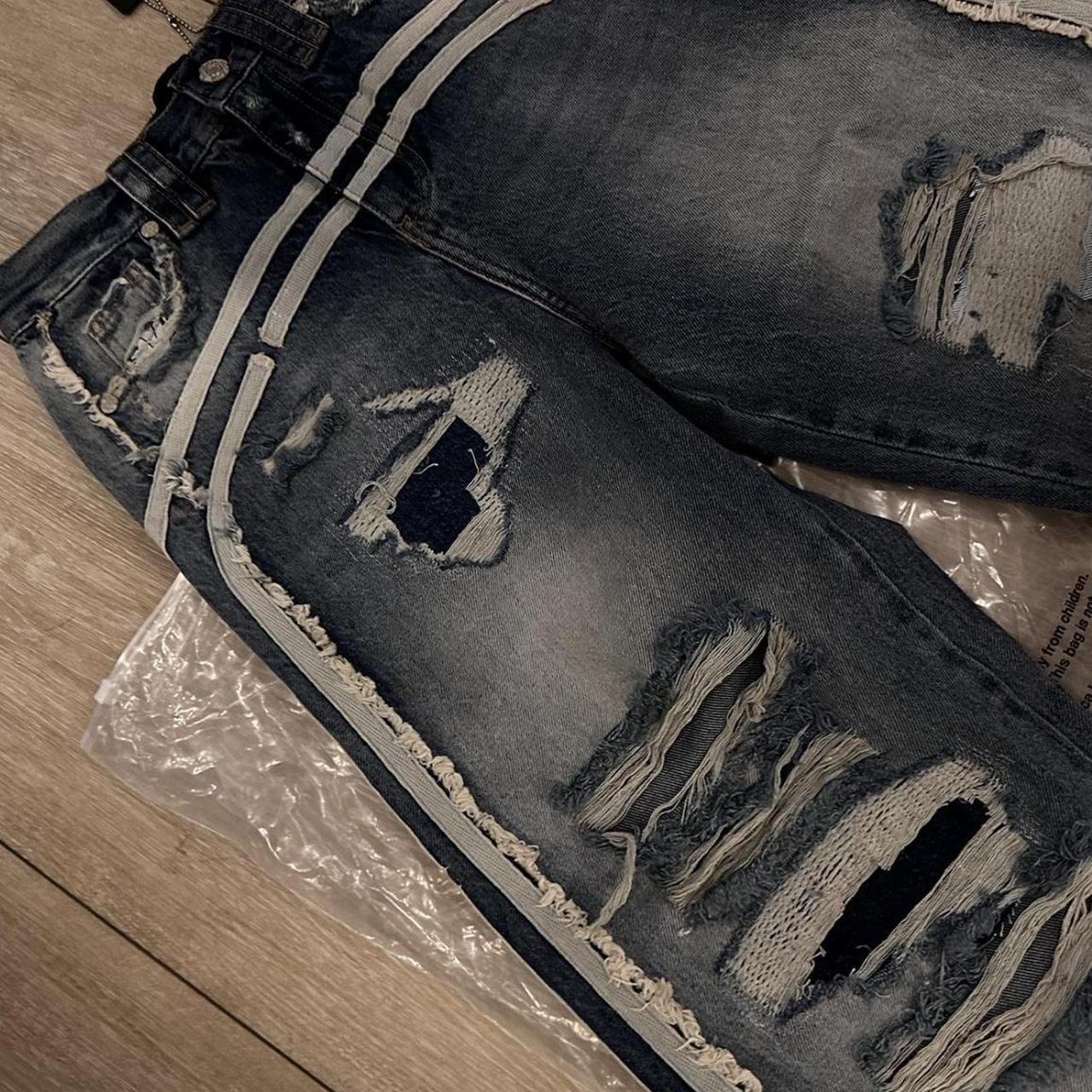 RACER WORLDWIDE TRACK JEANS SIZE 28 / SMALL BRAND... | Depop