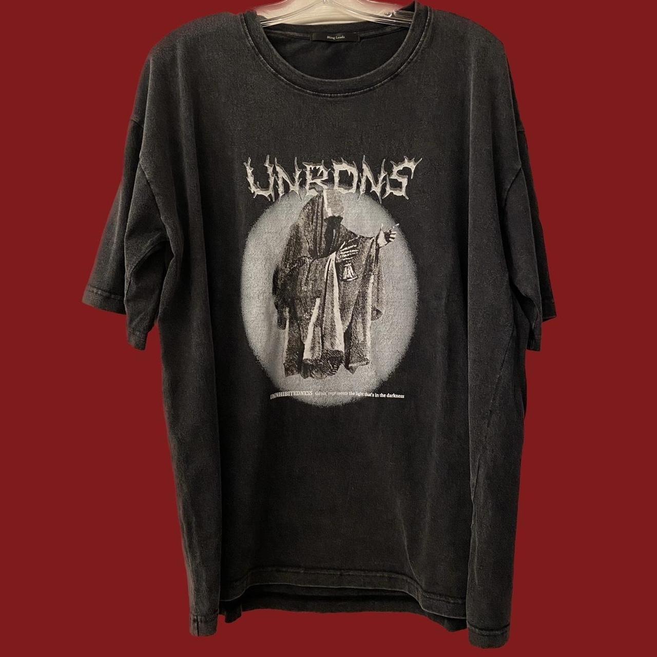 unrons reaper tee + monochrome reaper graphic, line... - Depop
