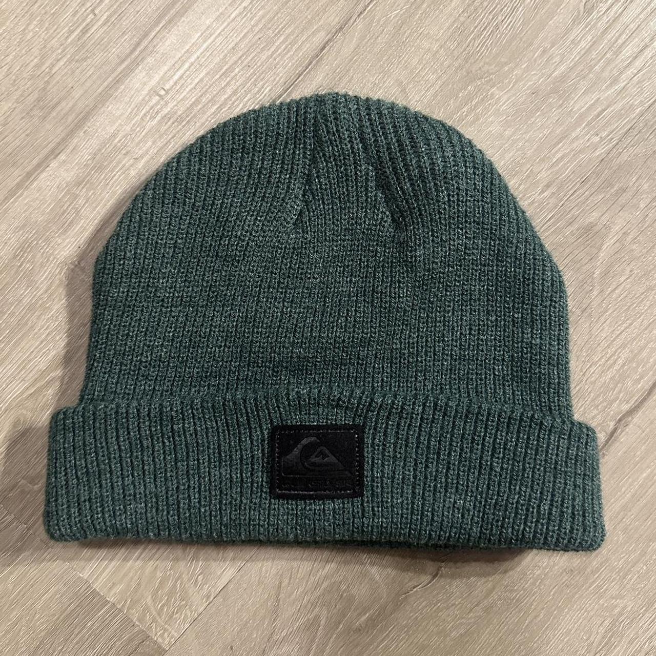 Quicksilver men’s green beanie Brand new never worn... - Depop