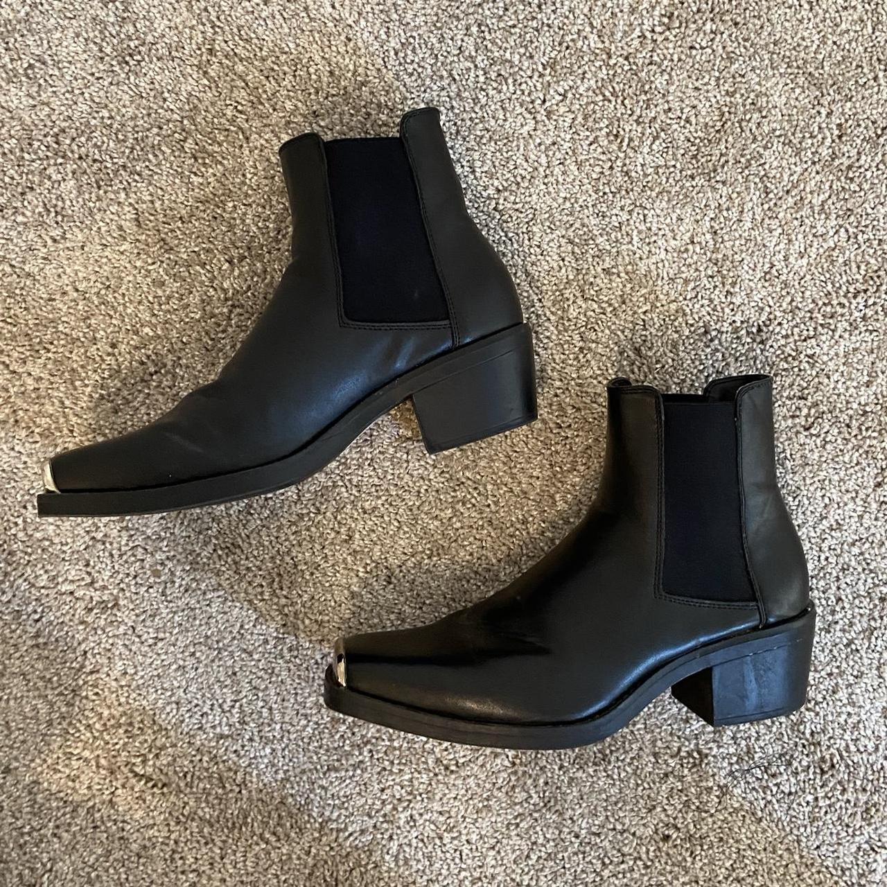 ASOS men’s boots with silver toe caps - size 6 -... - Depop