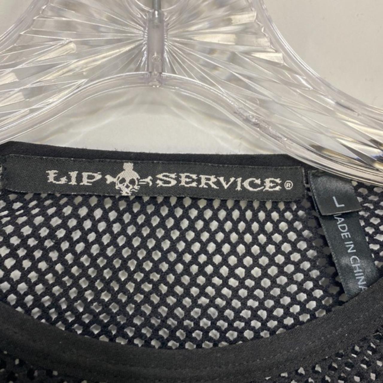 Vintage Lip Service Original Cult Long Sleeve Mesh... - Depop