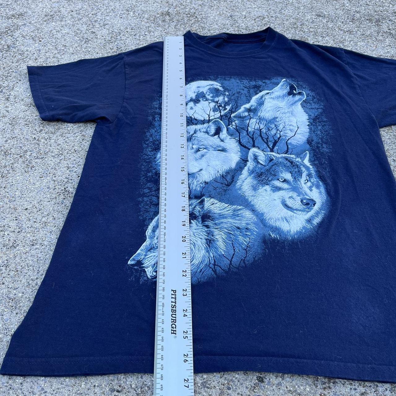 wolf howling nature alpha male shirt no tag looks... - Depop