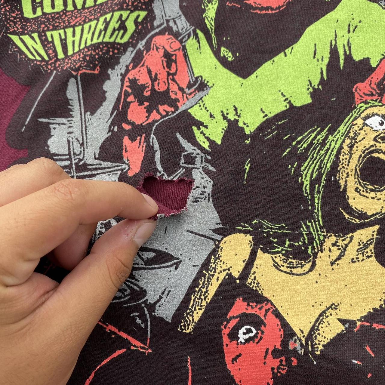 Half Evil Streetwear “Desth Comes In Three” T... - Depop