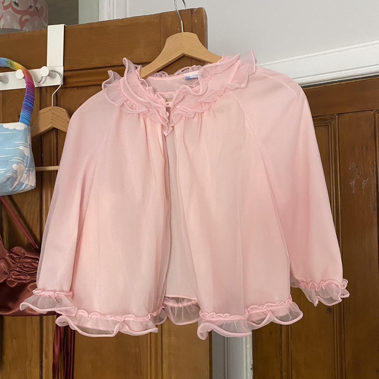 Cute little 70s baby pink bed jacket 🌸 such a lovely... - Depop