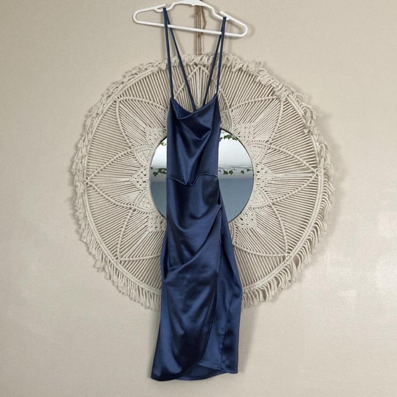 Windsor Women's Blue and Navy Dress | Depop