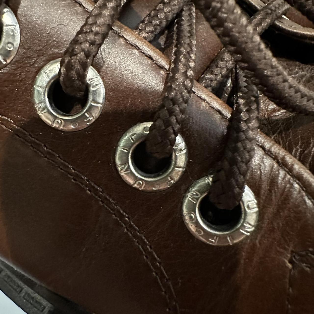 Unif Seek Shoes Brown Size 6 Low Top Leather Boot Depop