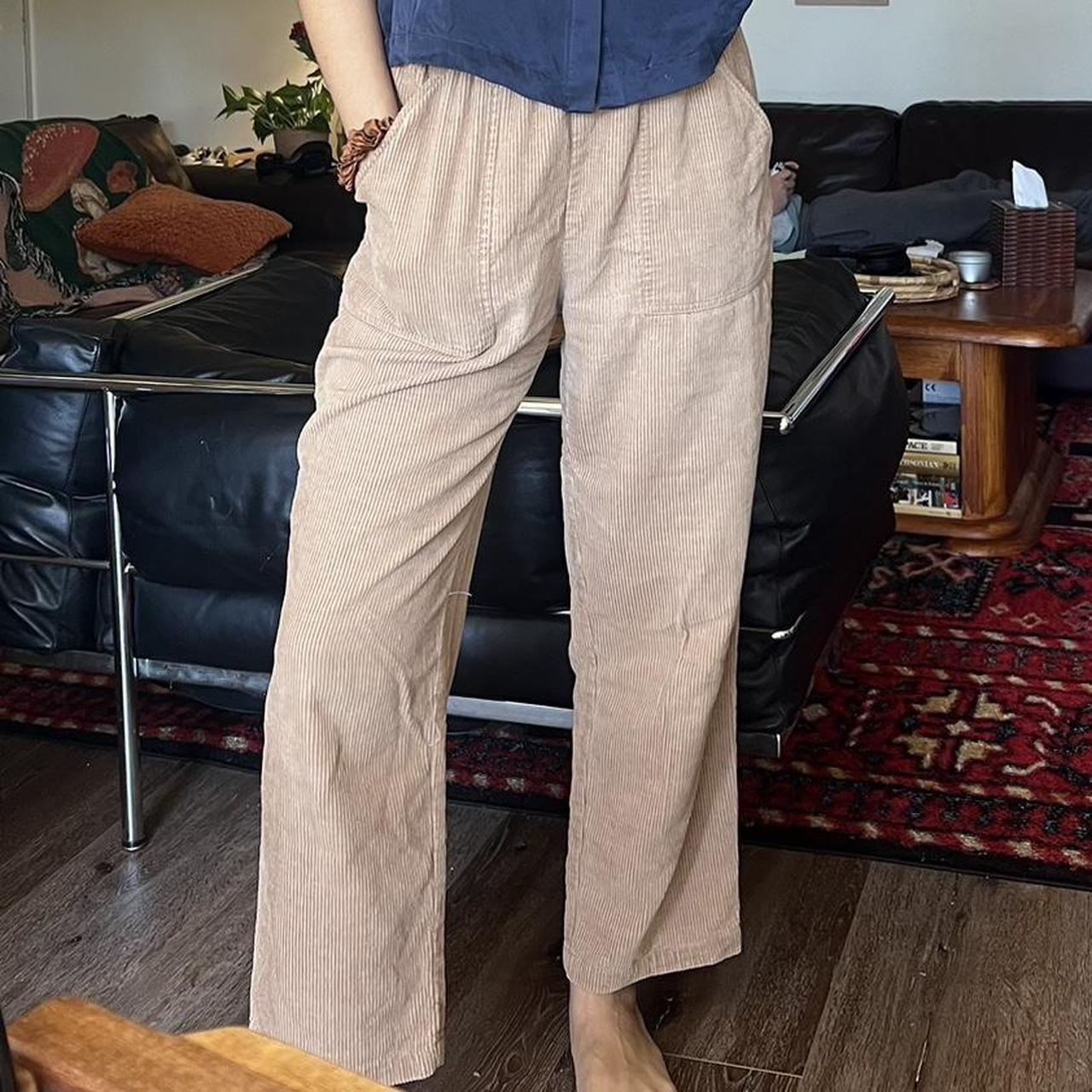 Comfy Tan Corduroy Pants 🤎 Used to wear these allll... - Depop
