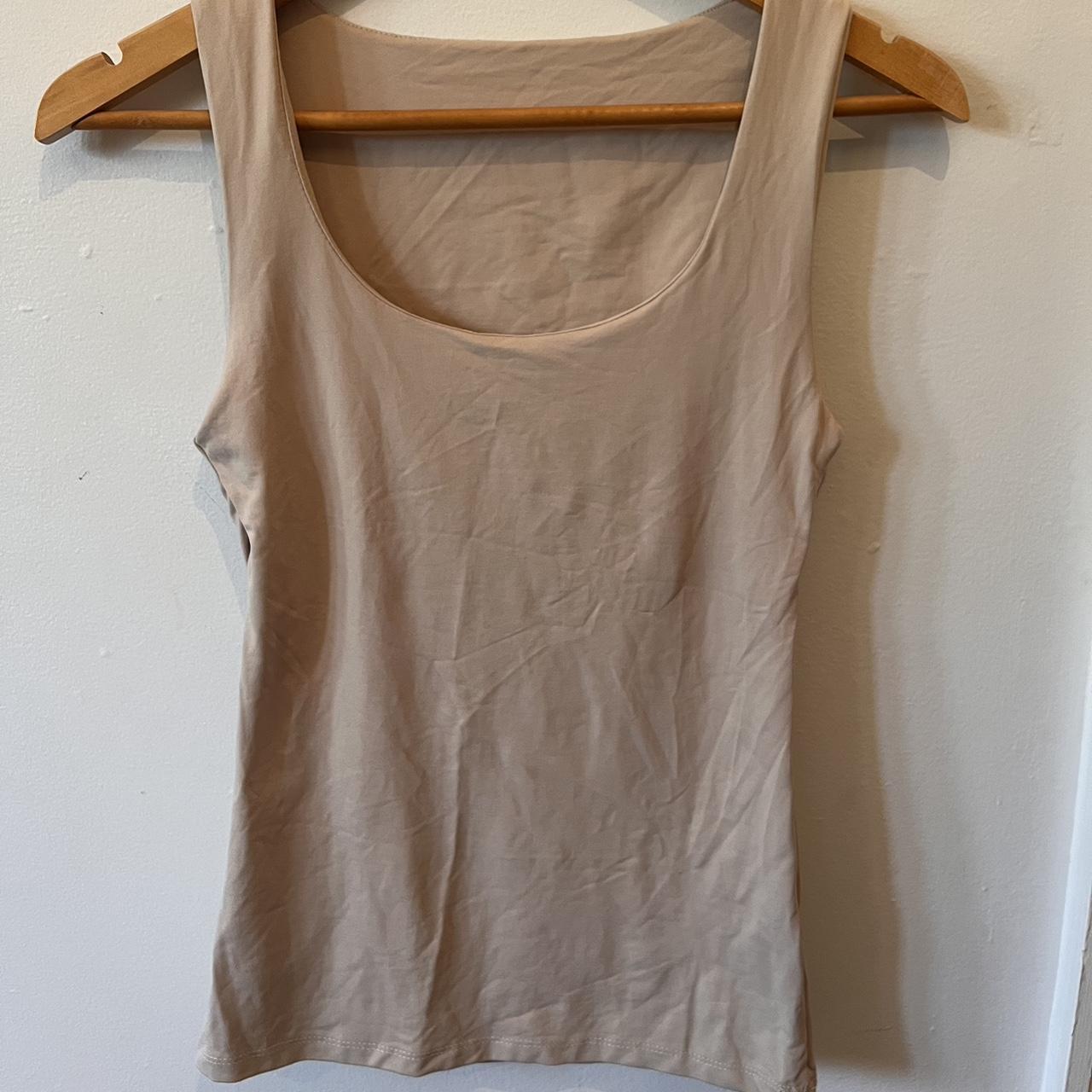 super cute double lined, reversible neckline tank top - Depop