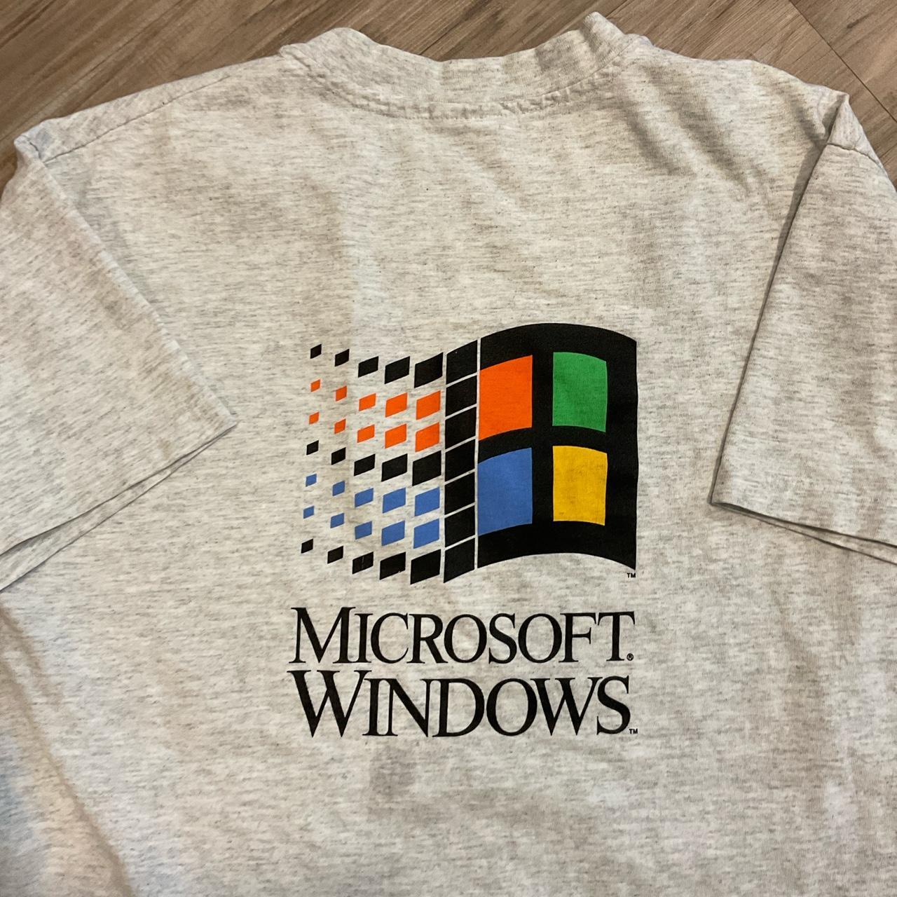 Vintage 1990s single stitch Microsoft Windows... - Depop