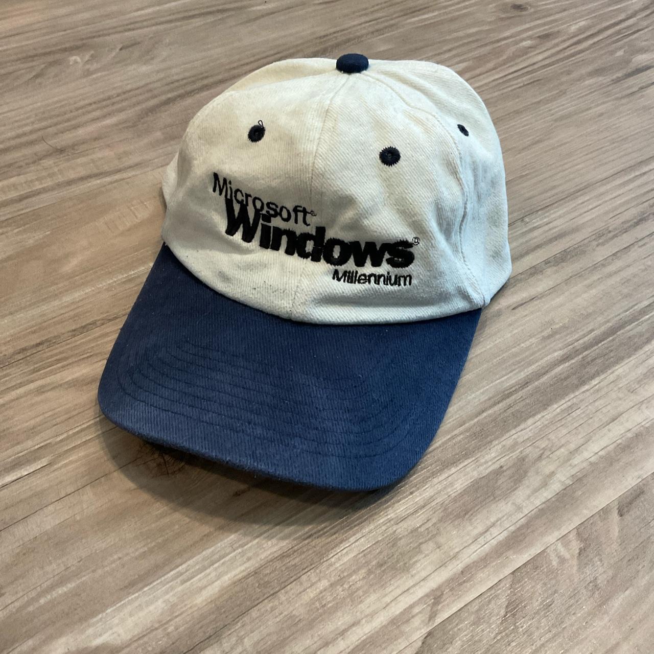 Vintage 1990s windows Microsoft hat Cleaned - Depop