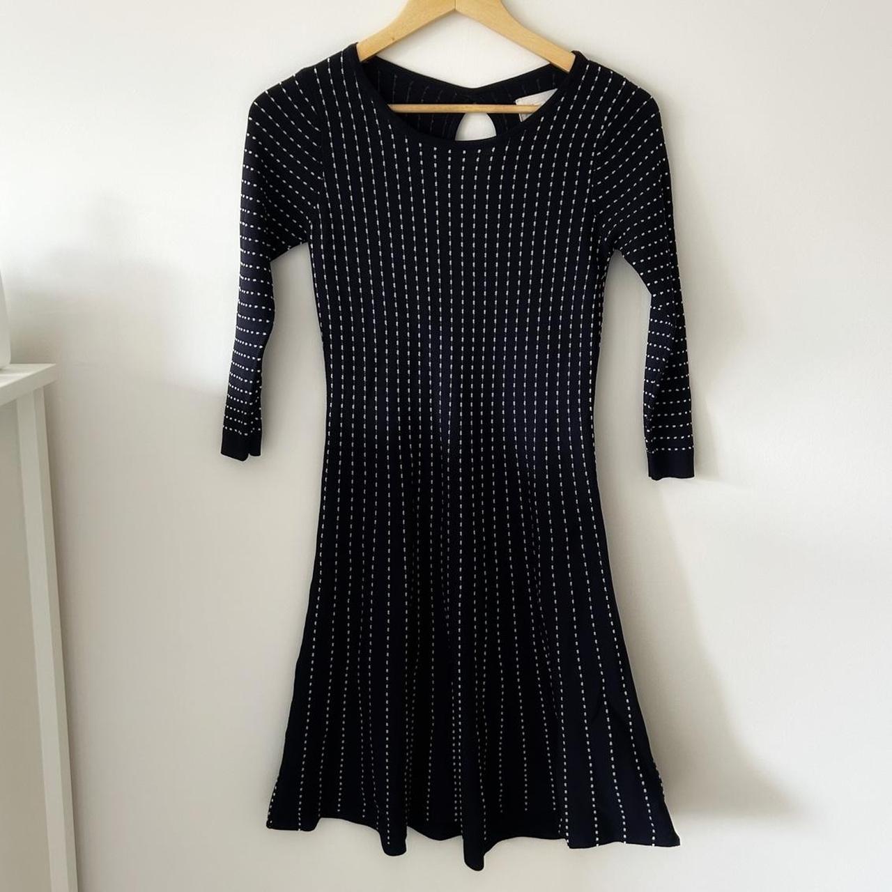 gorgeous navy blue work dress #office #workwear... - Depop