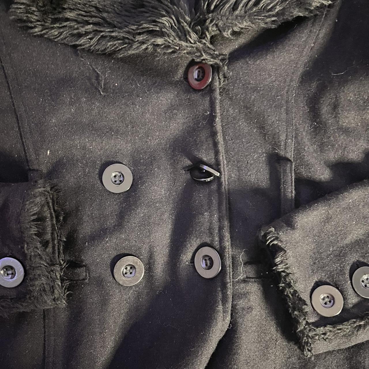 Dollhouse Women's Black Coat | Depop