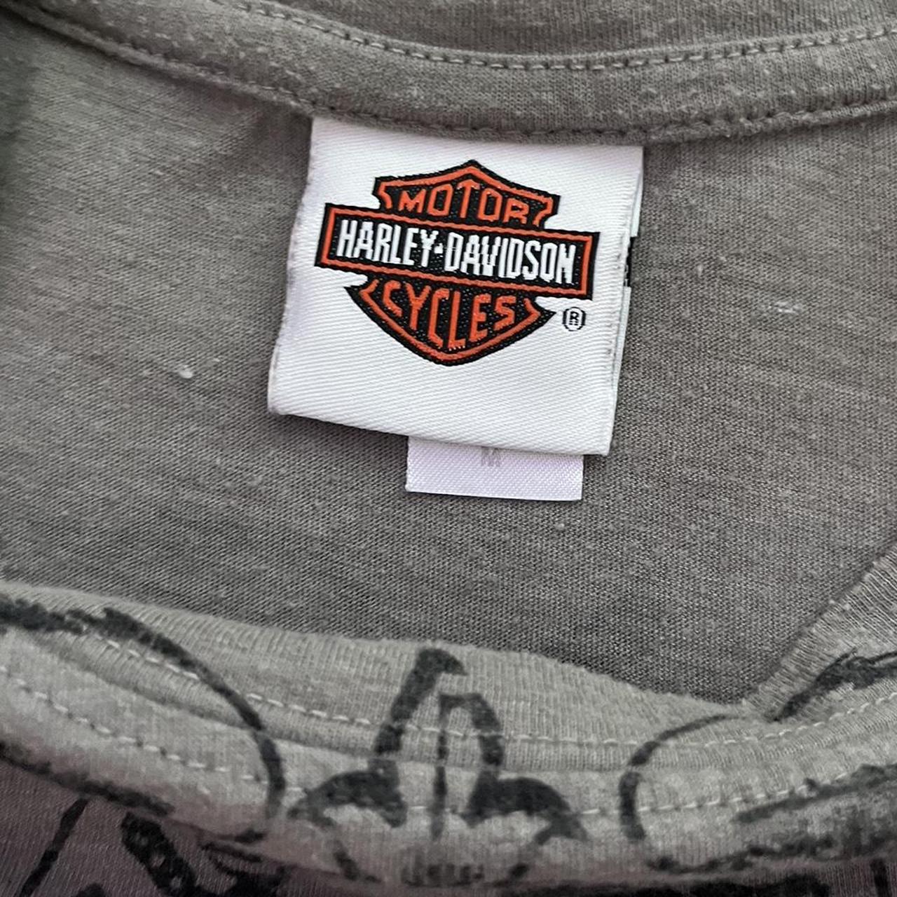 cyber y2k t shirt super cool harley davidson... - Depop