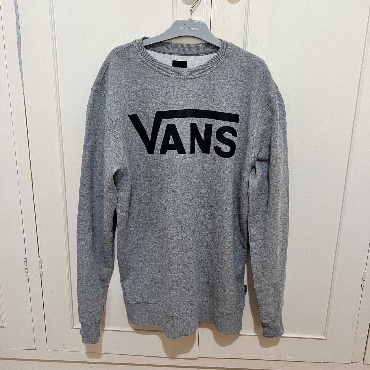 Vans grey jumper sized medium - Depop