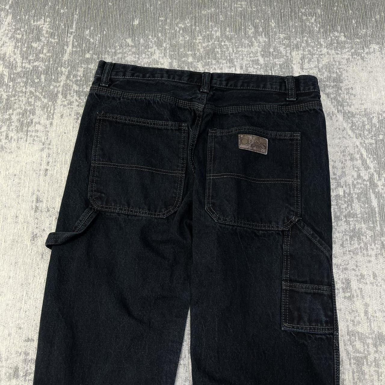 Vintage Chams Baggy Carpenter Jeans Deep Navy... - Depop