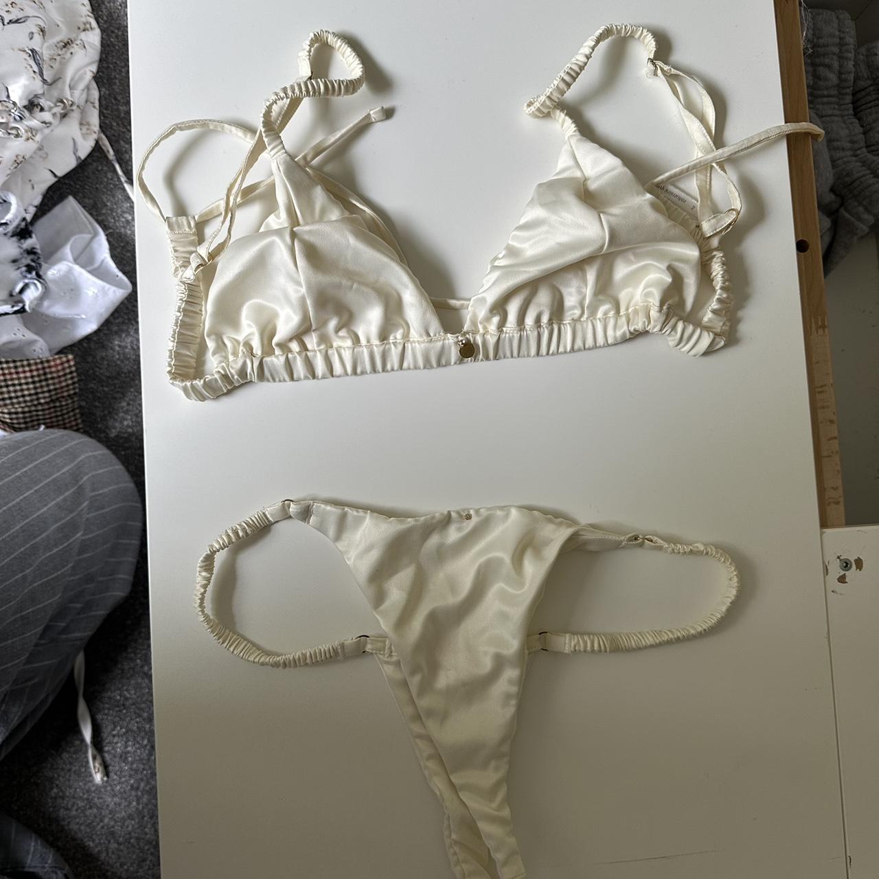 Gooseberry intimates silk underwear set - Depop