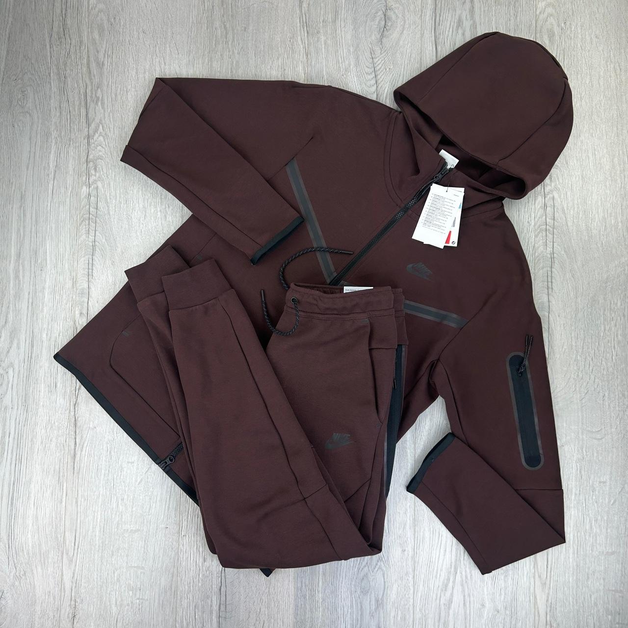 Nike Tech Fleece Maroon Full Tracksuit • Medium... - Depop