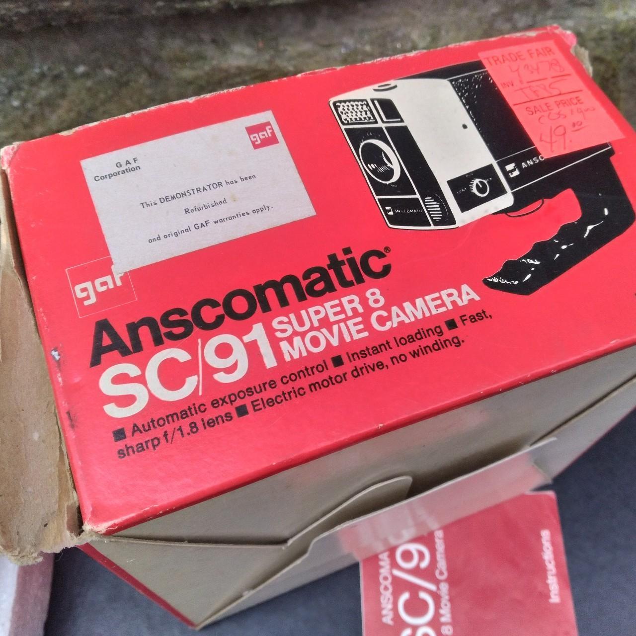 Vintage GAF Anscomatic SC Super-8 Camera Complete... - Depop