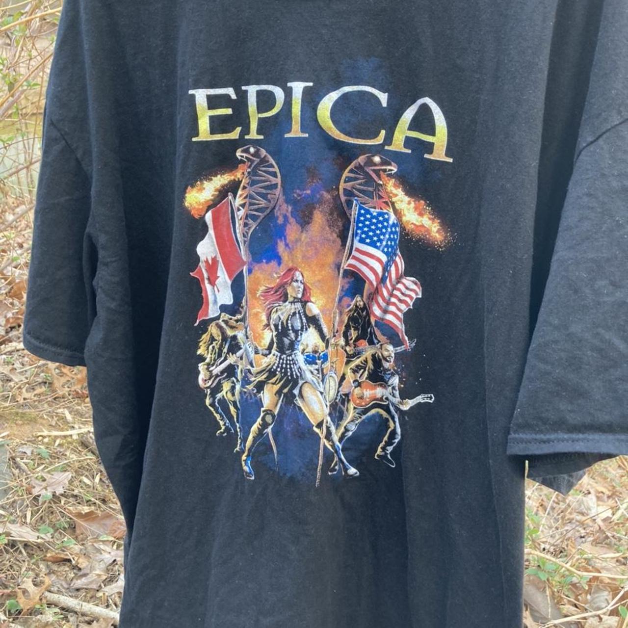 Pre Owned Epica Concert Tour T-Shirt Men’s XL Black... - Depop