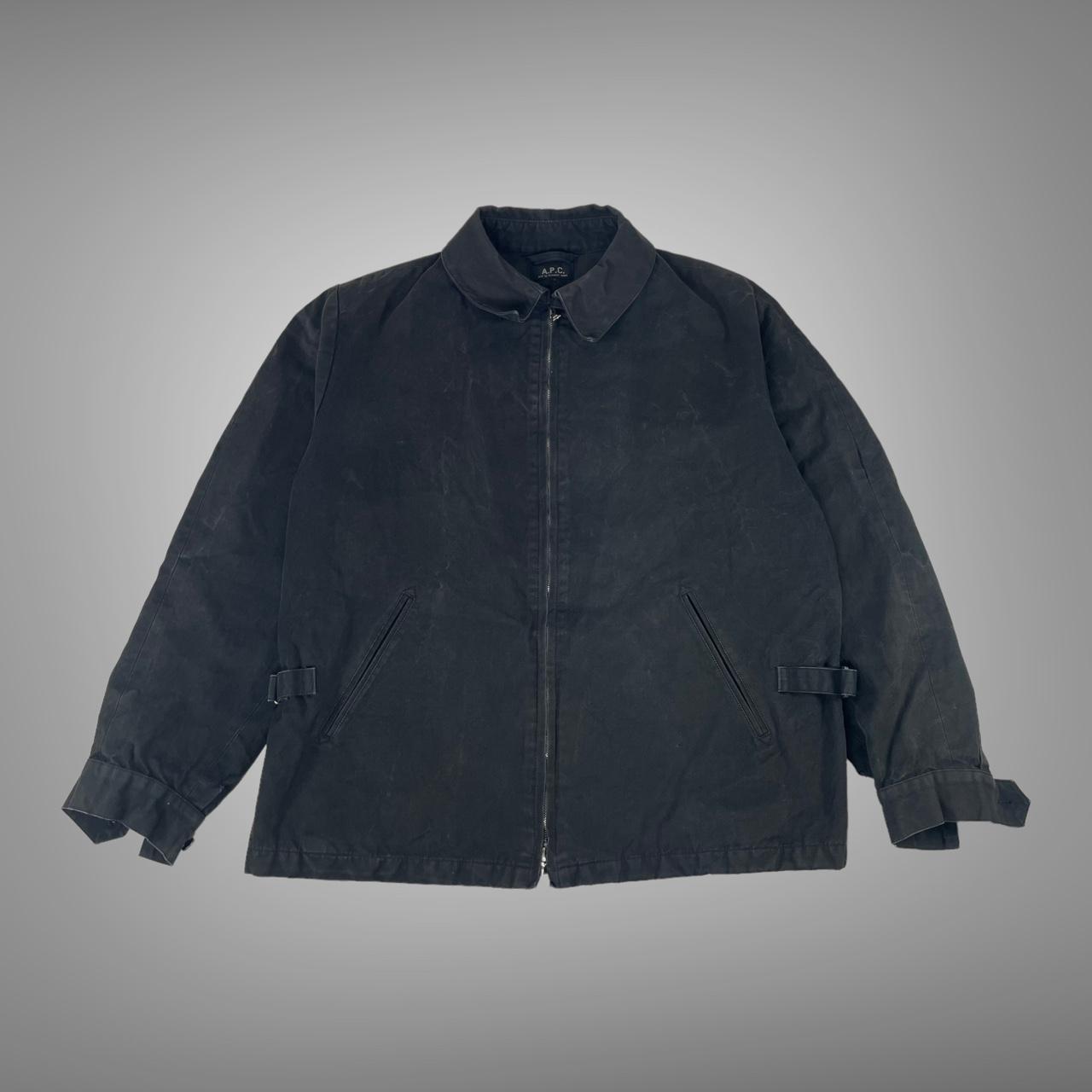 A.P.C. Men's Black Jacket | Depop