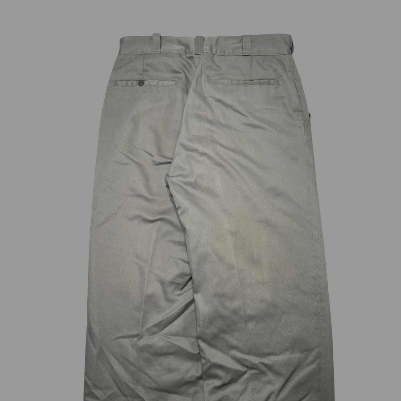 Vintage 1950s/1960s pleated wide leg work pants Snap... | Depop