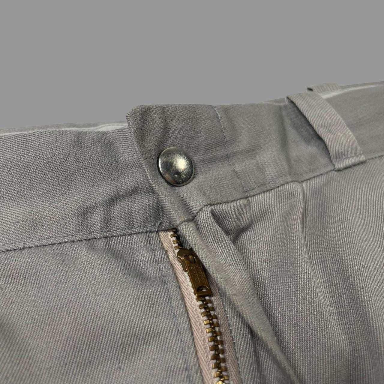 Vintage 1950s/1960s pleated wide leg work pants Snap... | Depop