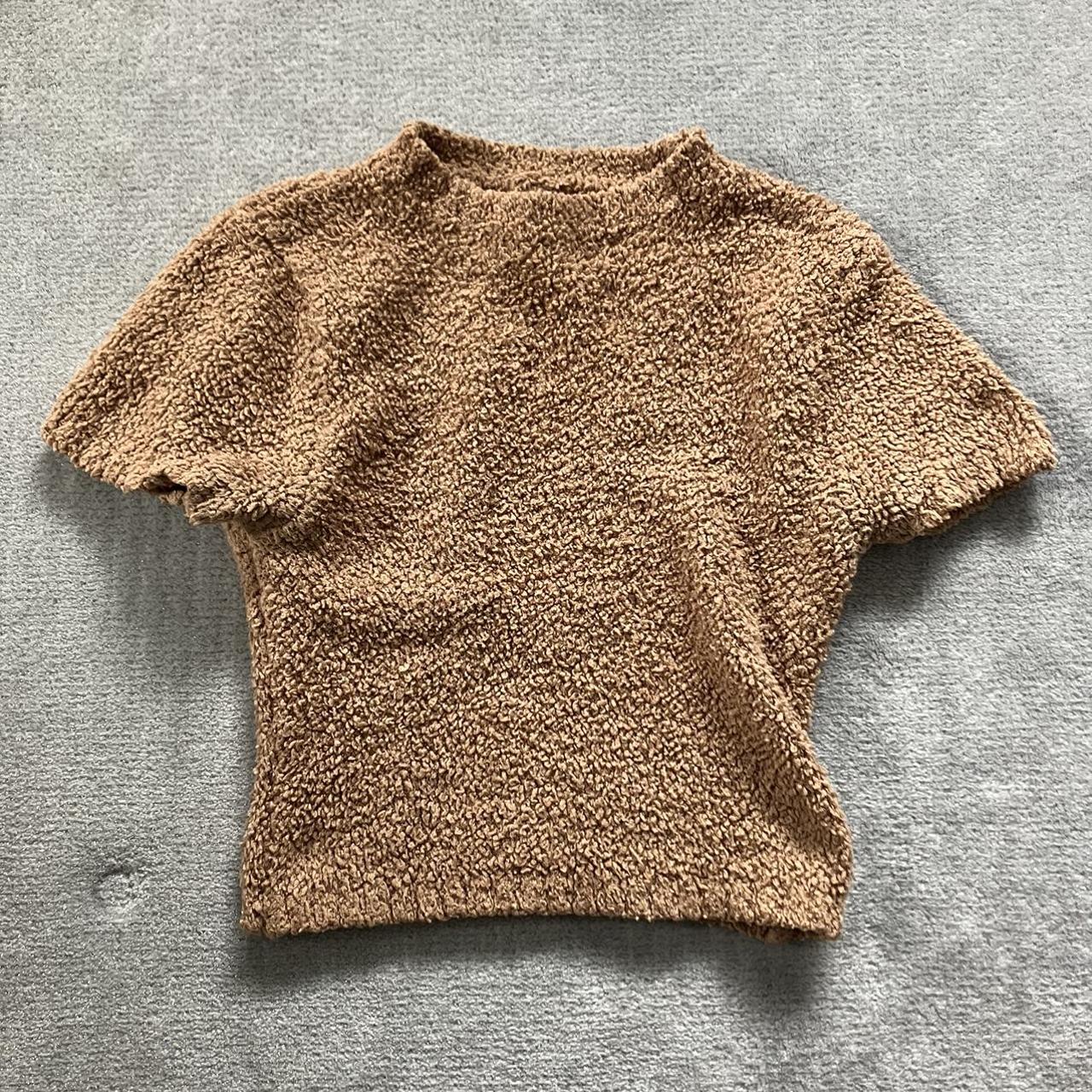 Skims Fuzzy Teddy Crop Top in size S/M! Clingy fit,... - Depop