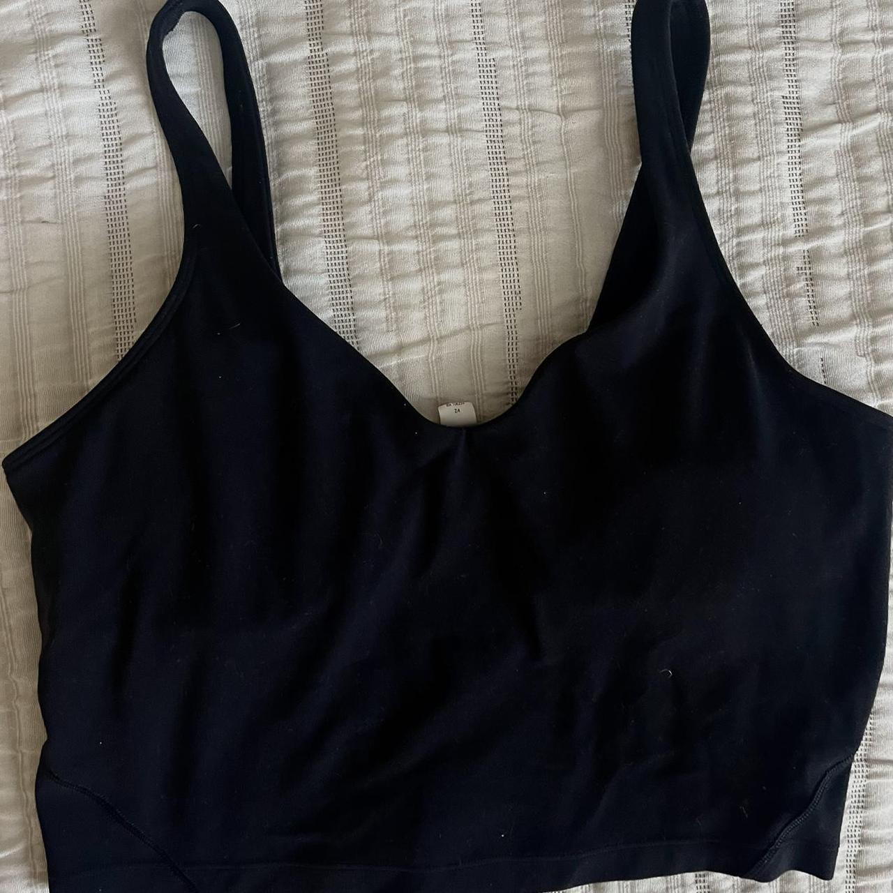 Lululemon Black Align Tank Size: 10 - Depop