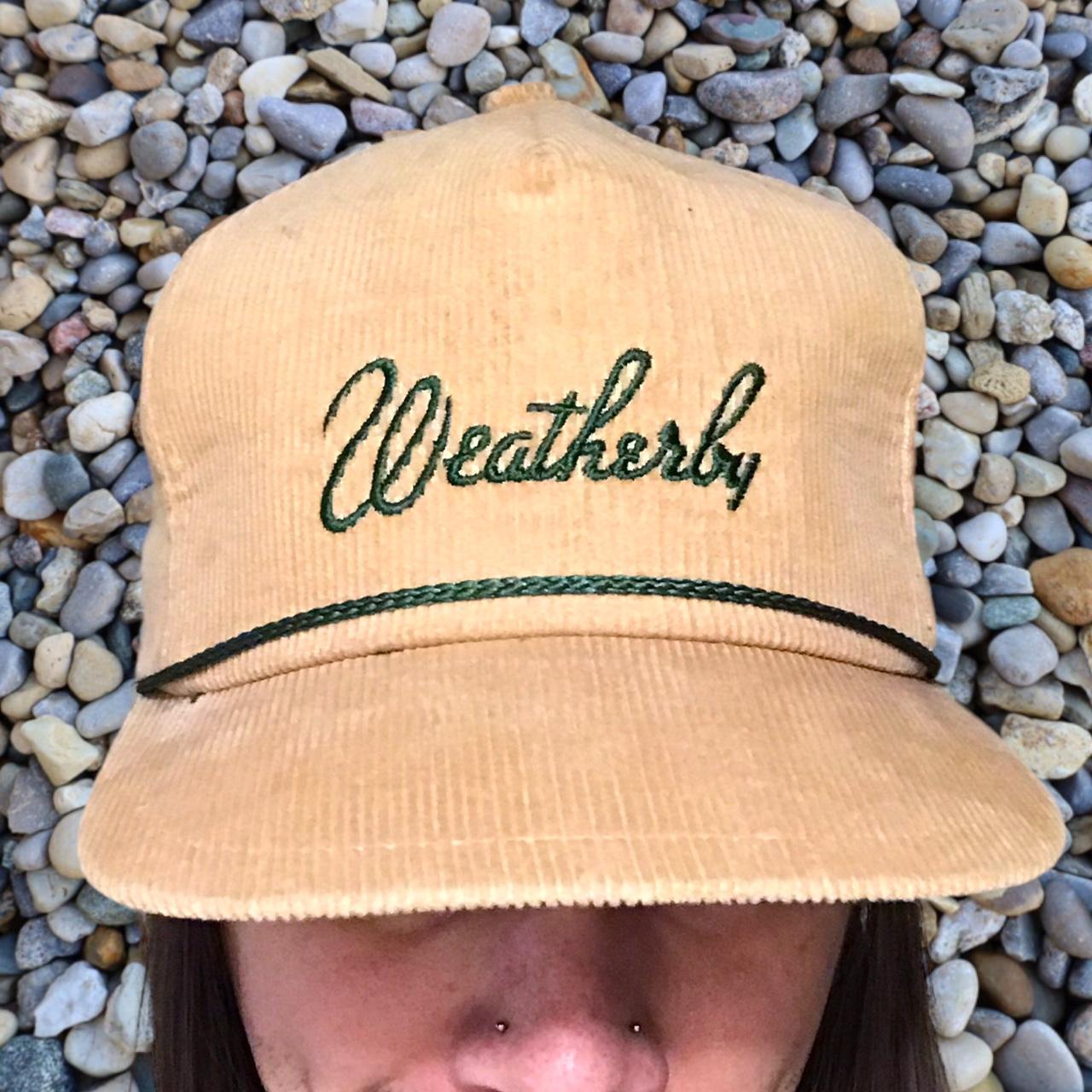 80’s vintage Weatherby Rifles cord cap 🍃 Tan... - Depop