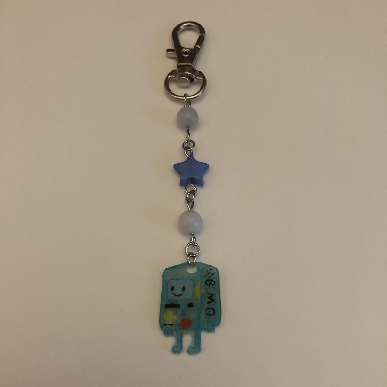 BMO keychain 🩵🕹️ 4 inch. Made with silver plated... - Depop