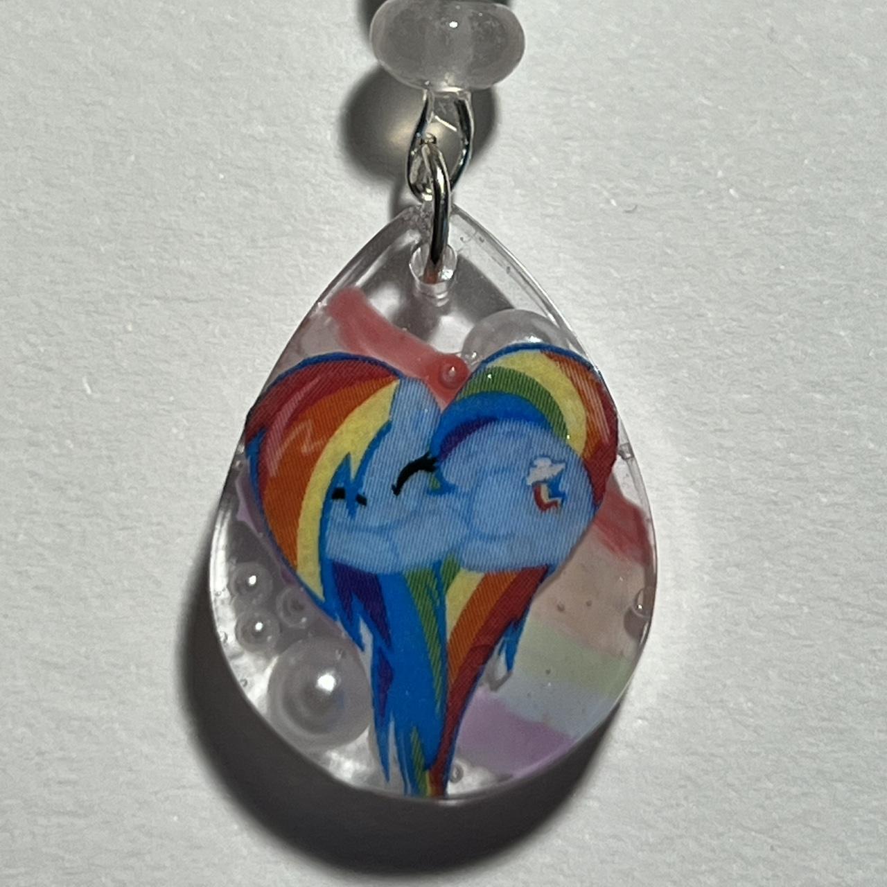 mlp rainbow dash hanging chain 🌈 - 4 - Made with... | Depop