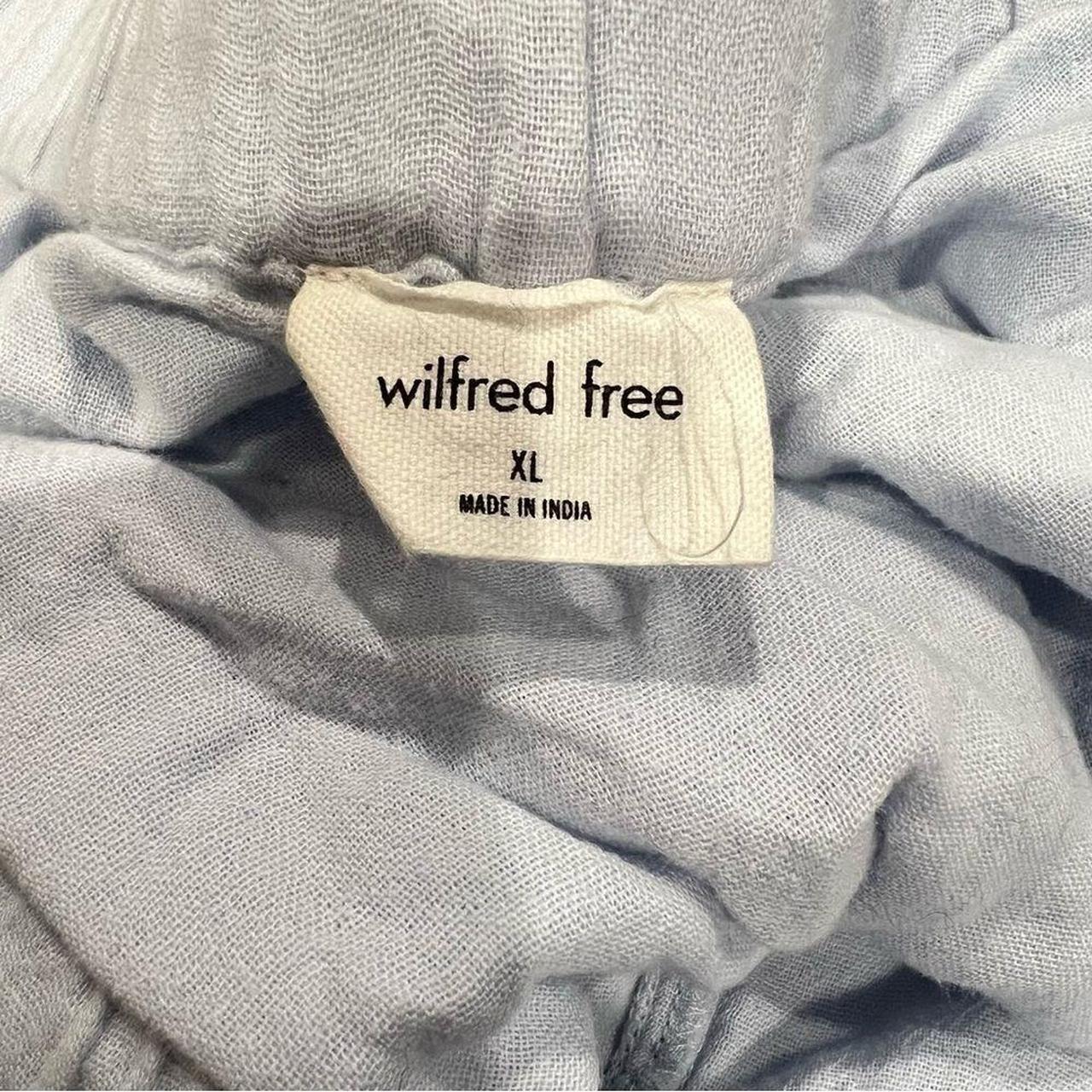 Aritzia Wilfred Free Blue Cotton Shorts Women’s... - Depop