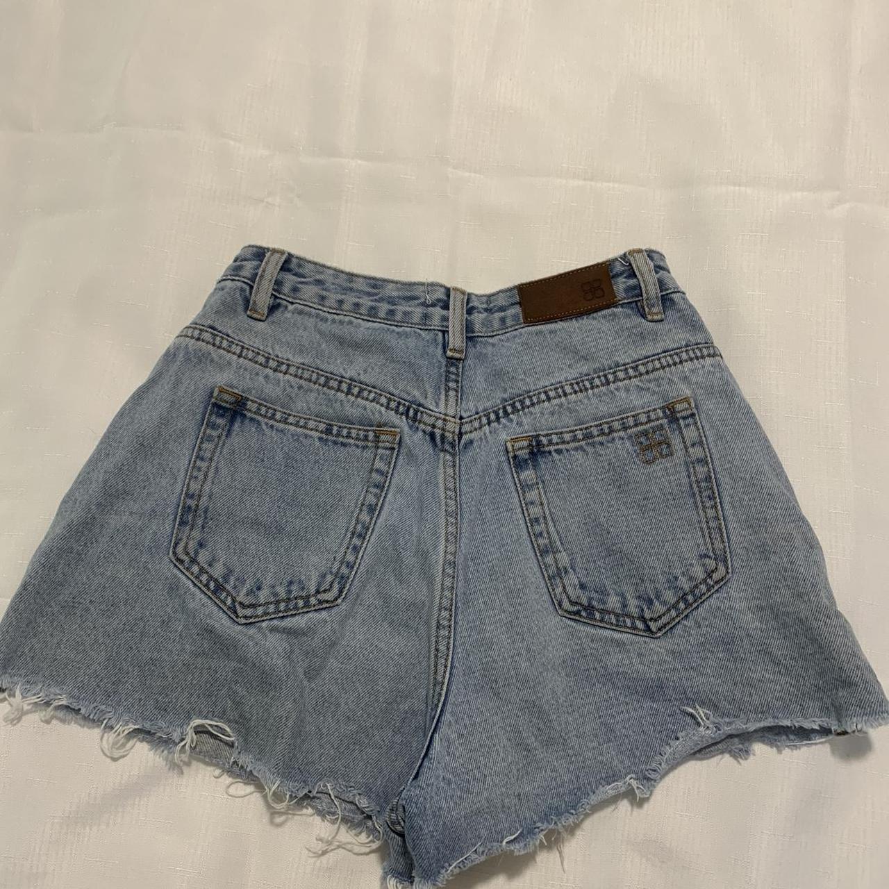 insight denim shorts. in good condition. fits a size... - Depop