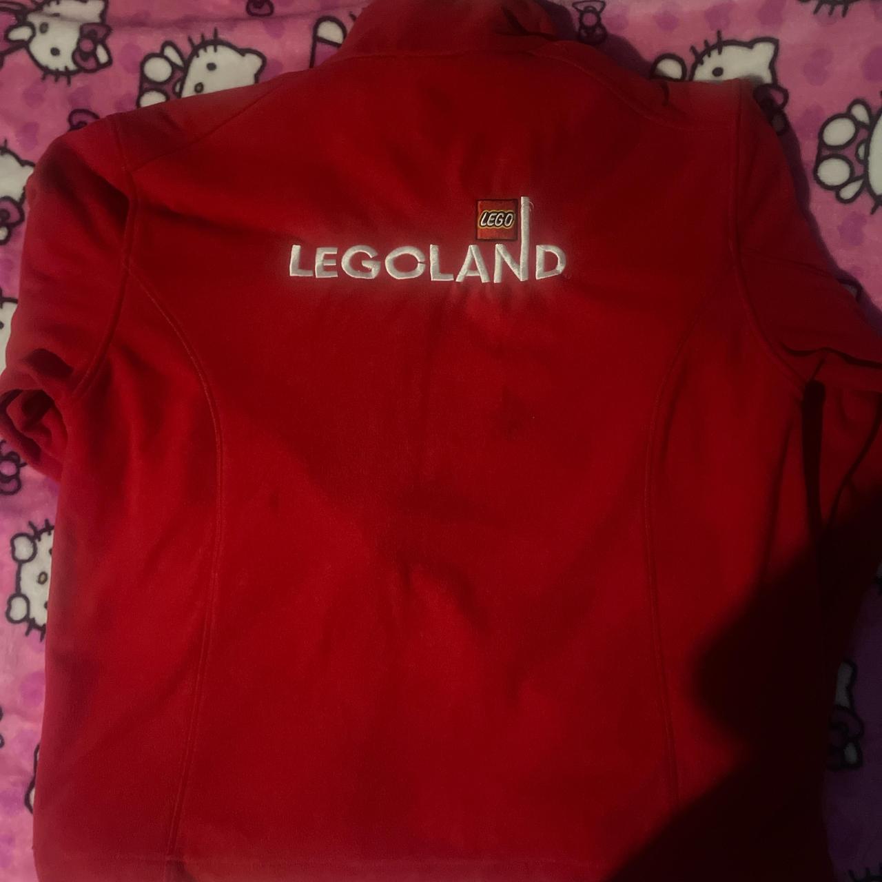 Red and black Legoland jacket Missing the front... - Depop