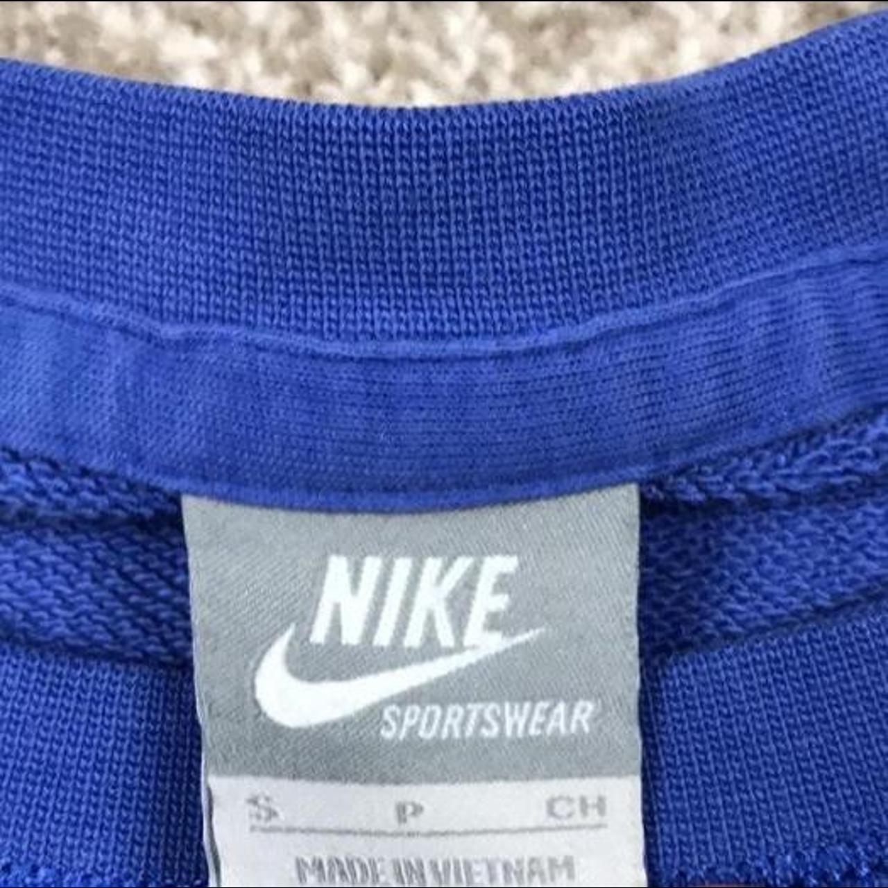 cute blue nike crewneck size small - Depop