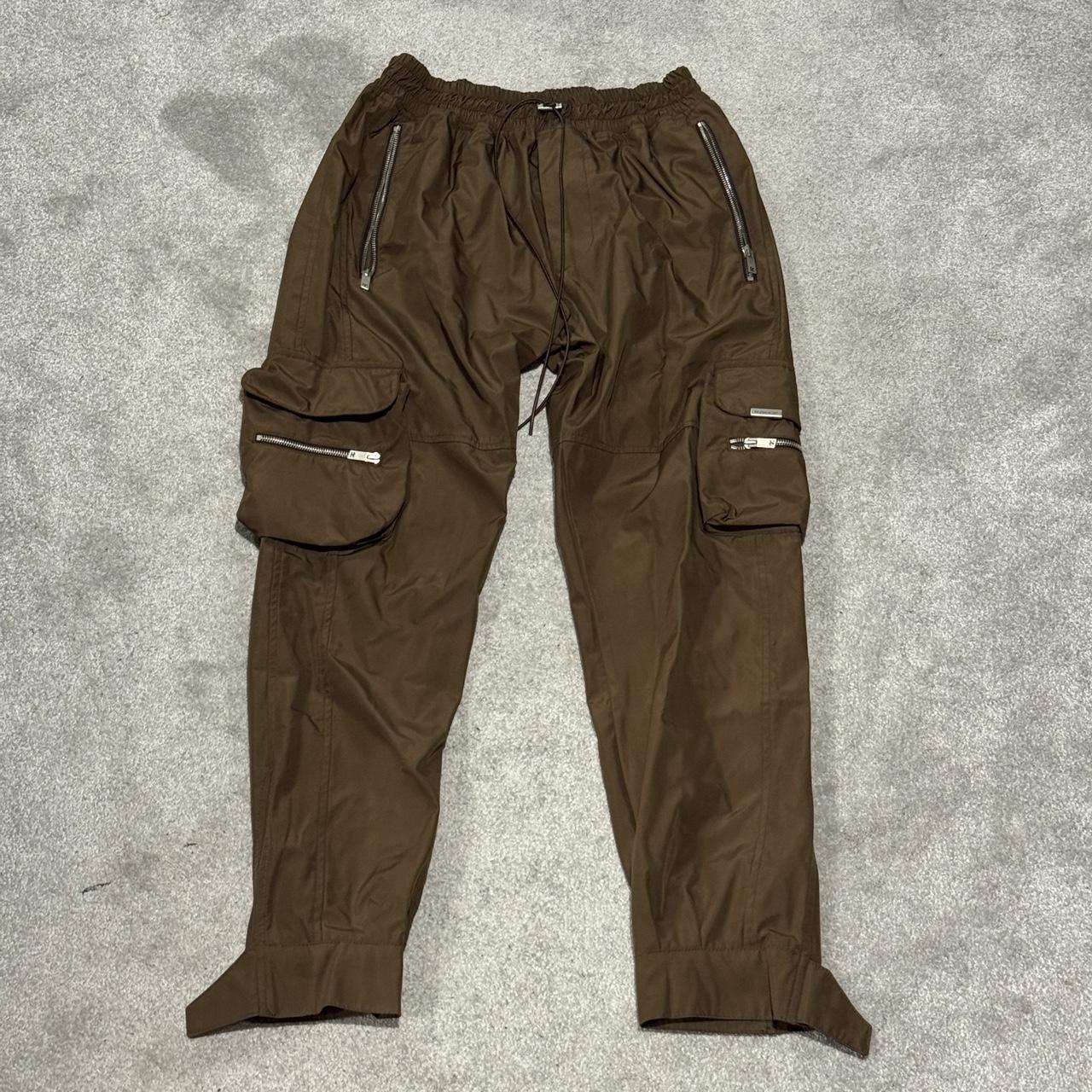 Represent - Heavy Nylon Cargos in Brown Size large... - Depop