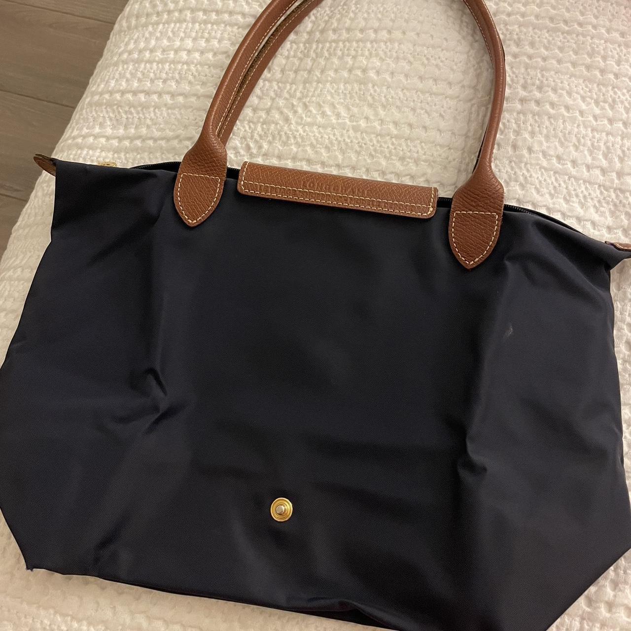 Navy Blue Longchamp Stain on inside of bag... - Depop