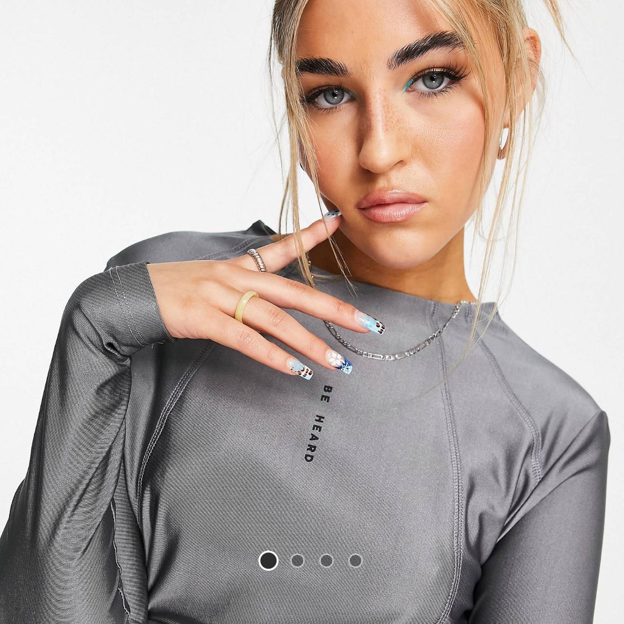 Topshop Long T Shirt In Grey 📏 Size 6 🩶 Worn Few Depop