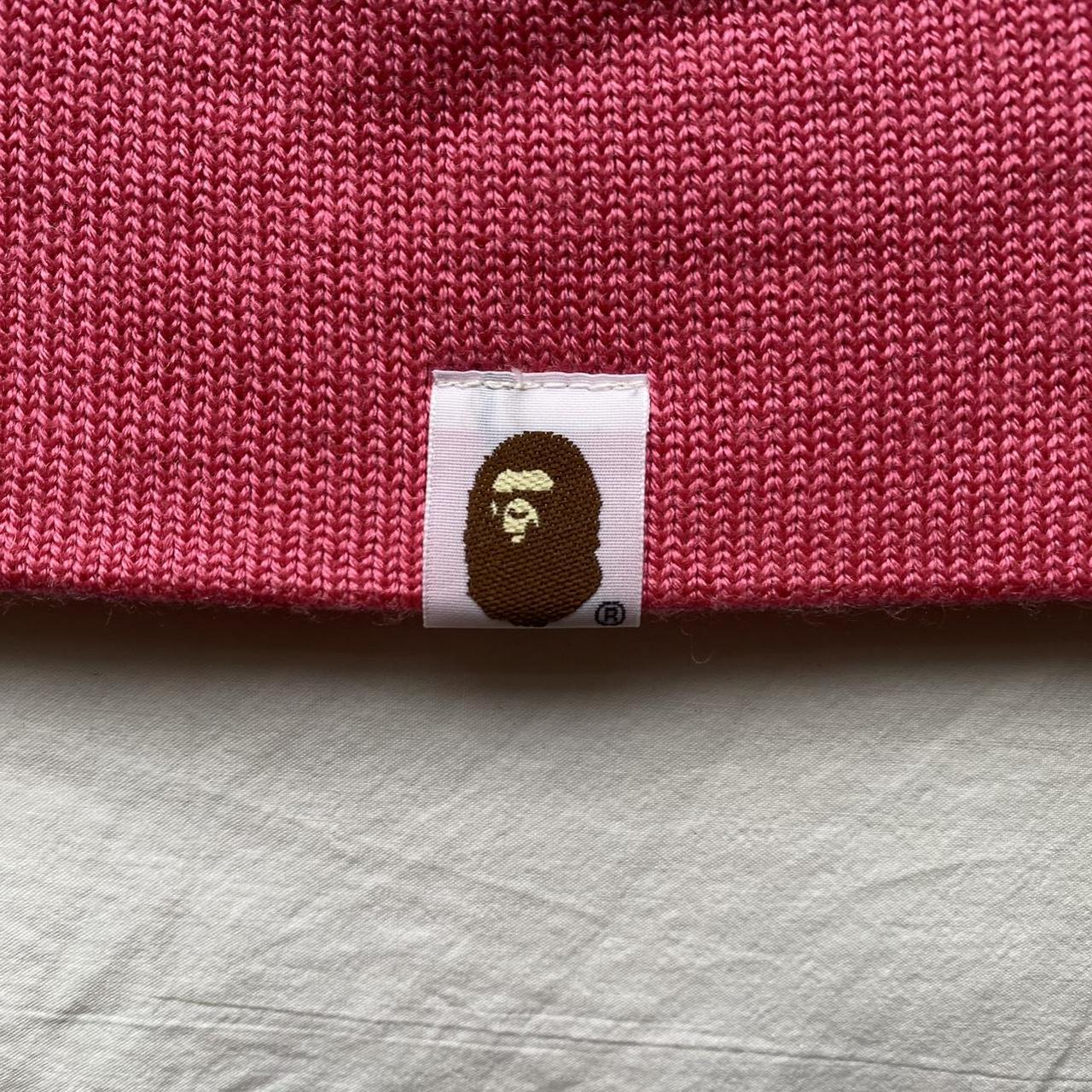 A Bathing Ape, BAPE pink and yellow beanie brought... - Depop