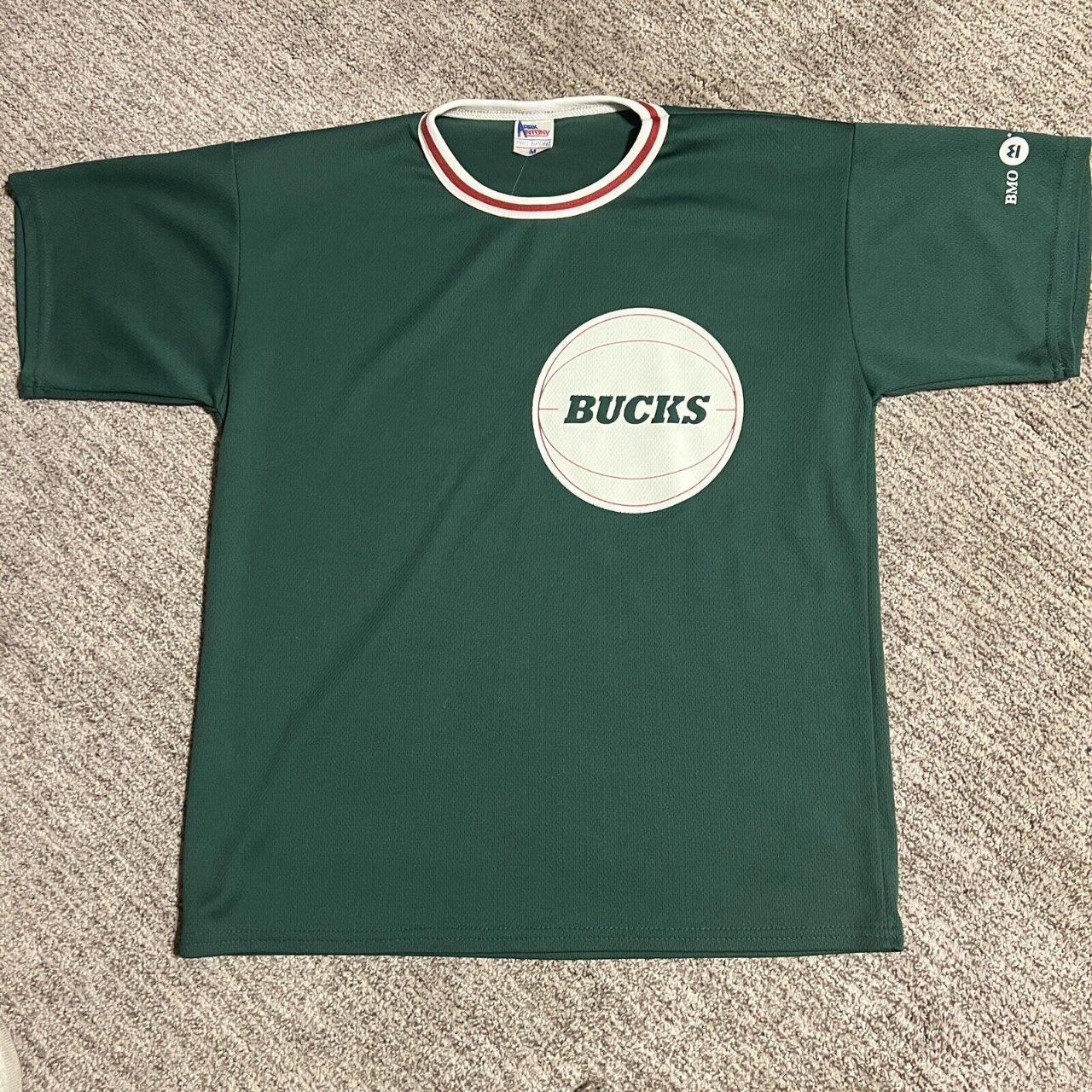 Milwaukee Bucks Retro Jersey M Men's Warm-Up Shirt... - Depop
