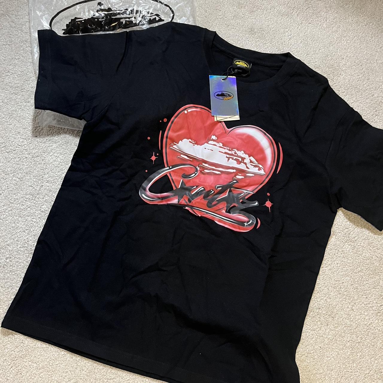 Corteiz T-shirt Extra rare design Love heart Crtz... - Depop